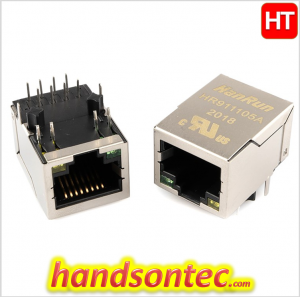 HR911105A RJ45 Socket with Magnetic and LED Indicator – HandsOn Tech