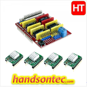 CNC/3-Axis Stepper Motor Shield Bundle for Arduino – HandsOn Tech