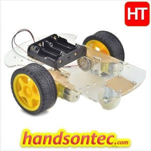 2-wheels Smart Car Chassis with Speed Encoder Disc – HandsOn Tech