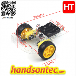 2-wheels Smart Car Chassis with Speed Encoder Disc – HandsOn Tech