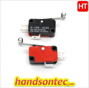 Micro-Switch 15A/250VAC – Long Hinge Roller Lever~2pcs/pack – HandsOn Tech
