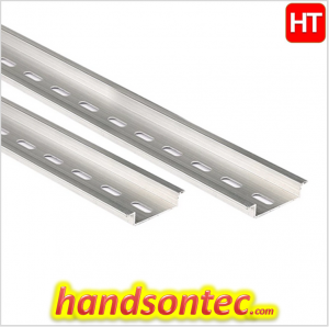 DIN Rail Top Hat Slotted Aluminum~50cm/pack – HandsOn Tech