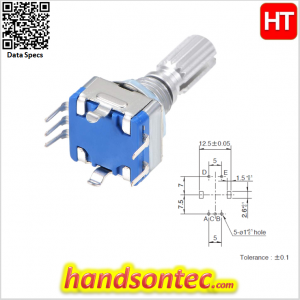 EC11 Rotary Encoder with Push Button Switch – HandsOn Tech