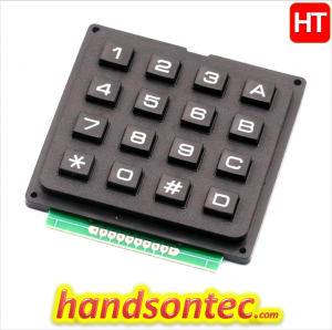 (4×4) 16-Keys Matrix Keypad – HandsOn Tech