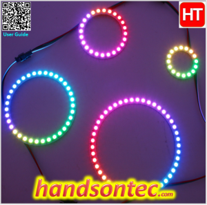 WS2812B 8-Bit RGB Neopixel LED Ring – HandsOn Tech