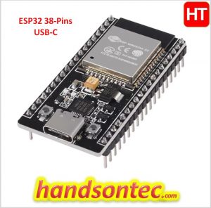 ESP32 38-Pins WiFi/Bluetooth Development Module USB Type-C – HandsOn Tech